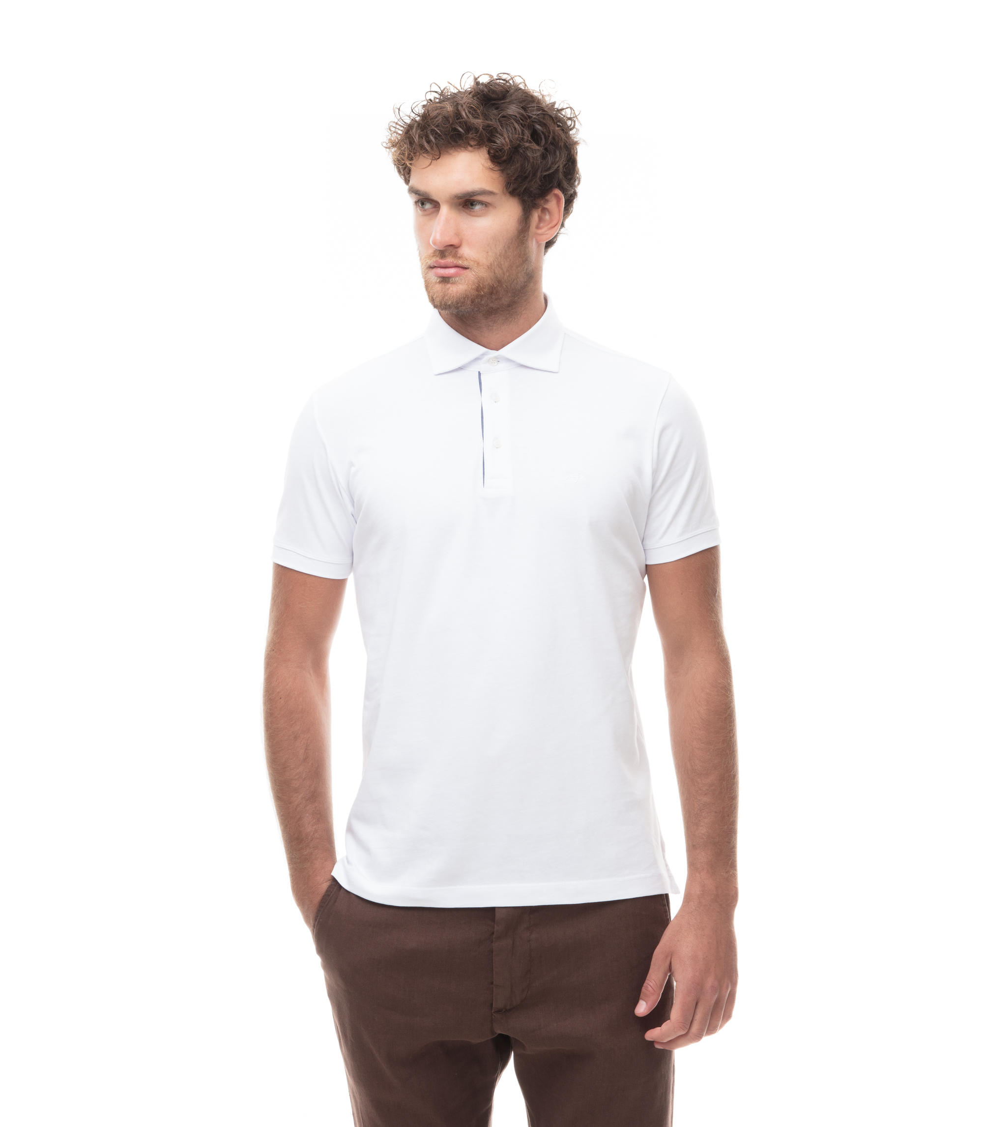 Polo bianca in jersey | Valerio 1966